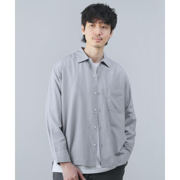 型番：buy230864ブランド：スプートニクス商品名：＜ALLOWED TO UNFOLD＞TECHリネンレギュラー長袖シャツカラー：オフホワイト/グレー/ブルー/ピンク/オリーブ/チャコール