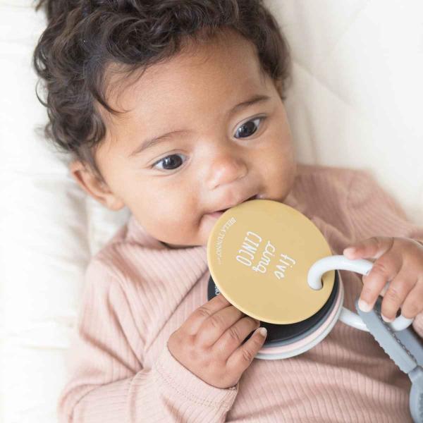 型番：425137ブランド：ベラトゥーノ商品名：Bella Tunno ベビートイ ０ヶ月〜 シリコン製 Teething Flashcardsカラー：BorntoRide/FruitforThought/CountOnIt/PartyAn...