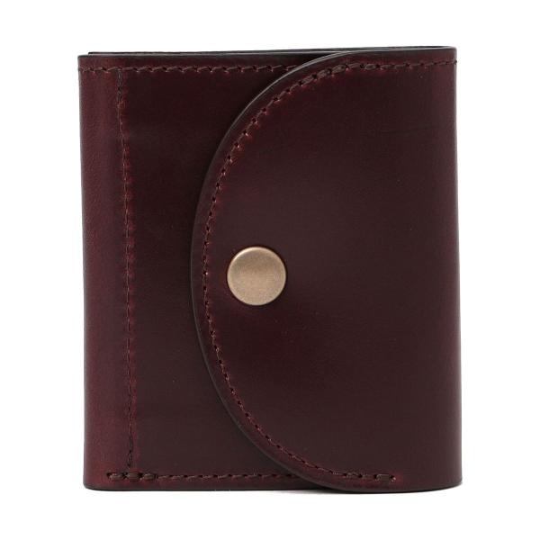 型番：710730011ブランド：シップス エニィ商品名：SHIPS any: HORWEEN コンパクト ウォレット◇カラー：ブラック/ワイン