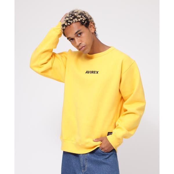 型番：7834932006ブランド：アヴィレックス商品名：ロゴ クルースウェット／ A STAR LOGO CREW SWEATカラー：ブラック/ライトグレー3/ベージュ/ブラウン/イエロー/レッド/オレンジ/オリーブ/ダークグリーン/チャ...