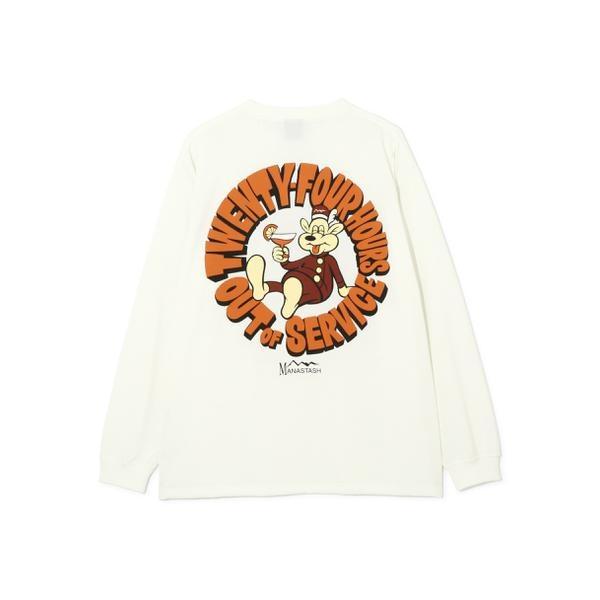 型番：7924230018ブランド：マナスタッシュ商品名：MANASTASH／マナスタッシュ／RE:POLY  L／S TEE 24HRSカラー：ブラック/ホワイト/エメラルドグリーン3
