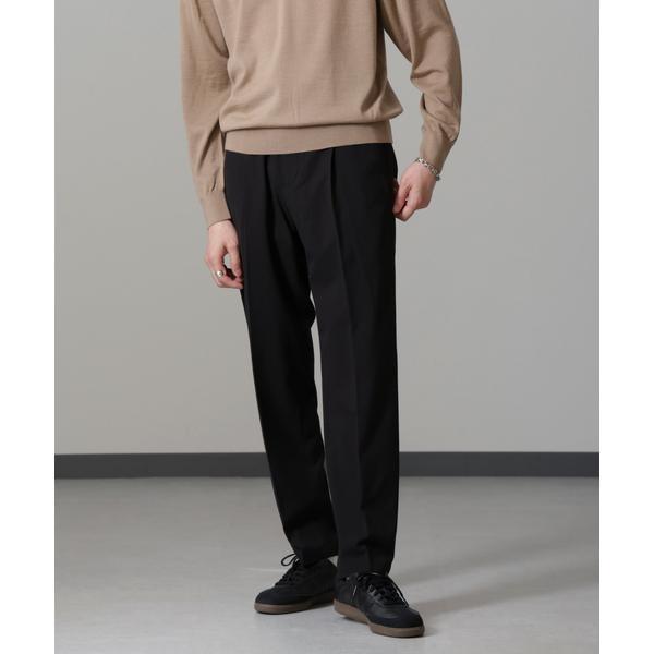 型番：6724227202ブランド：ナノユニバース商品名：ALWAYS EASY ワンタックスラックスカラー：ブラック/チャコール3/ライトベージュ1/D.ブラウン2