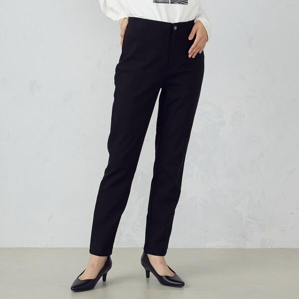 型番：38-52PI62-204ブランド：コムサモデルズ商品名：【美しいベーシックパンツ】　裏起毛　ハイテンションパンツカラー：ブラック/チャコール/ネイビー/ベージュ