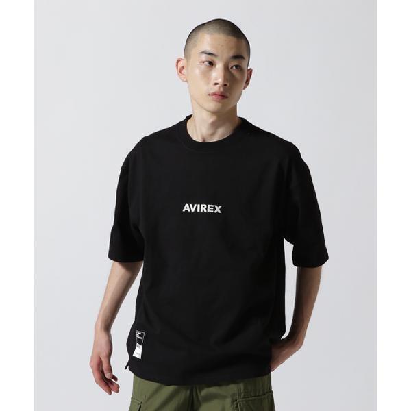 型番：7833934024ブランド：アヴィレックス商品名：《WEB＆DEPOT限定》CORE LOGO EMBROIDERY T-SHIRT／コア ロゴ エンカラー：ブラック/オフホワイト3/イエロー/パープル/ネイビー