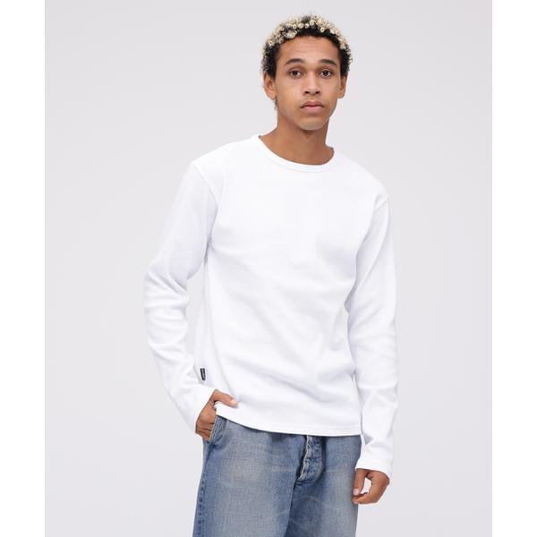 型番：7834930024ブランド：アヴィレックス商品名：《DAILY／デイリー》MINI WAFFLE CREW-NECK L／S T-SHIRT／ミニワッカラー：ブラック/ホワイト/チャコール