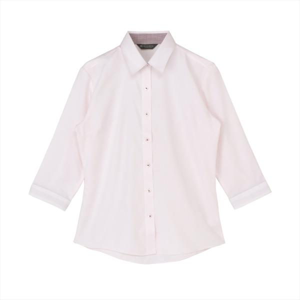 型番：BL01I502AB24R10ブランド：ブリックハウス商品名：形態安定 レギュラー衿 七分袖 レディースシャツカラー：ライトピンク
