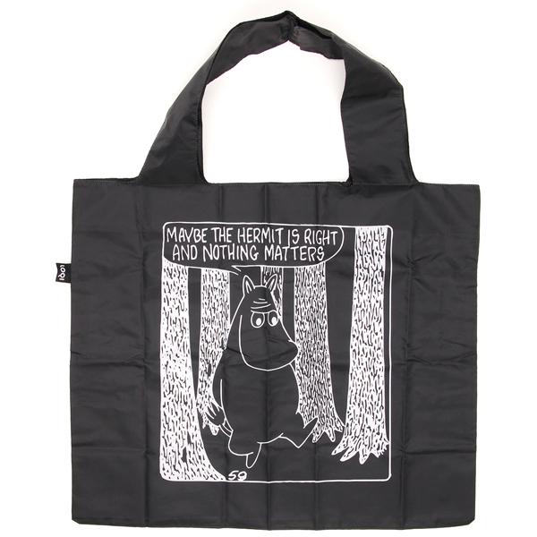型番：0003530092ブランド：ブルーミング商品名：LOQI　ローキー　エコバッグ MOOMIN/ COMIC ADVENTURES 【LOQI】カラー：ブラック
