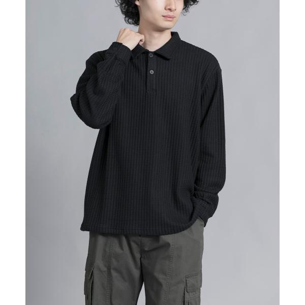 型番：dnm34496aブランド：アイモハ商品名：aimoha men Textured Comfort Polo Sweaterカラー：ブラック/ダークグレー/オフホワイト