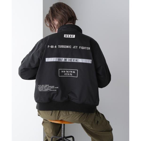 型番：7834252608ブランド：アヴィレックス商品名：《直営店限定》STENCIL JKT ”HAT IN THE RING”／ステンシルジャケットカラー：ブラック/グレー/オリーブ