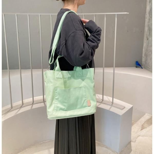 型番：E7572ブランド：アースメイド商品名：MOLESKIN+CANVAS 2WAY TOTE(ショルダー+ポーチ付）カラー：レッド/ブラック/ブラウン/ライトグレー/ライトグリーン