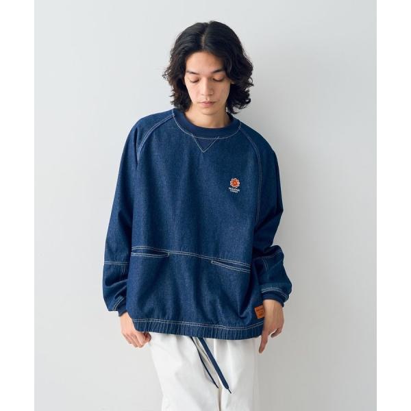 型番：PP43G0C02A0ブランド：クラフトスタンダードブティック商品名：【ユニセックス】URANIWA CAMPERS／ マイティーデニムプルオーバーカラー：ブラック/ダークインディゴ