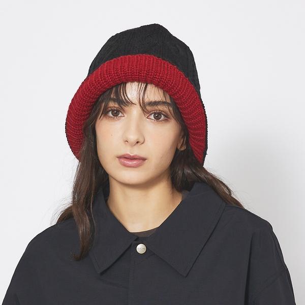 型番：04499874008ブランド：アバハウス商品名：【RUBEN/ルーベン】REVERSIBLE KNIT BUKET HAT/リバカラー：アイボリー/ブラック/グレー/グリーン