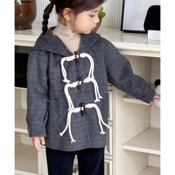 型番：mommh550162aブランド：アイモハ商品名：【aimoha-KIDS-】フェイクダッフルコートカラー：グレー