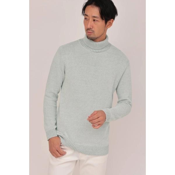 型番：1700322ブランド：ハイストリート商品名：HIGH STREET∴MIXモールタートルネックニットカラー：ブラック/ホワイト/ブルー/ダークグリーン