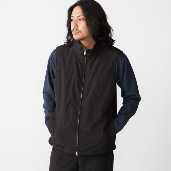 型番：114750120ブランド：シップス商品名：SHIPS:〈手洗い可能〉Octa(R)CPCP(R) スタンドカラー ジップ ベストカラー：ブラック/ネイビー