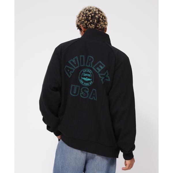 型番：7834230044ブランド：アヴィレックス商品名：《WEB＆DEPOT限定》VARSITY LOGO EMB STAND ZIP SWEATカラー：ブラック/ホワイト/パープル