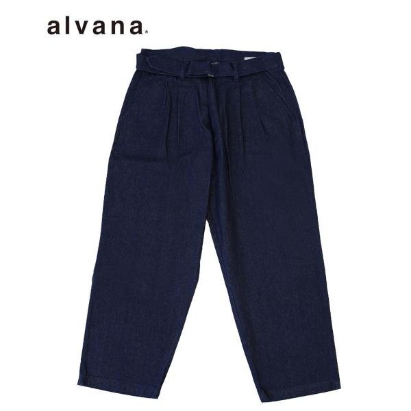 型番：alv410pt25018ブランド：スタイライズ商品名：【alvana / アルヴァナ】BHARAT DENIM TROUSERS [AFW-25018]カラー：インクブラック/インディゴ