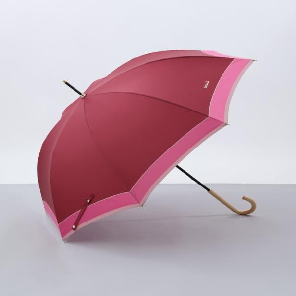 型番：1AG11005-05ブランド：アニエスベー商品名：agnes b.（アニエスベー）バイカラー柄雨傘(長傘）カラー：ワイン/ダークグリーン/ネイビー/クリーム/トープ/ブラック/ペールグリーン/ライトグレー