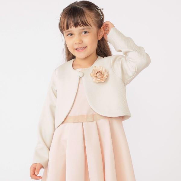 型番：517030033ブランド：シップス商品名：SHIPS KIDS:110〜130cm / セレモニー ボレロジャケット コサージュ付きカラー：ベージュ/ネイビー