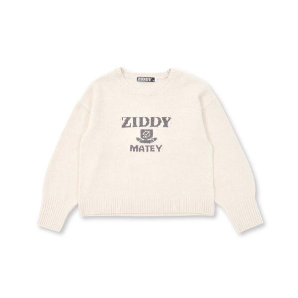 型番：1232-69025ブランド：ジディ商品名：ロゴジャガードニット(130~160cm)カラー：オフホワイト/ブラック