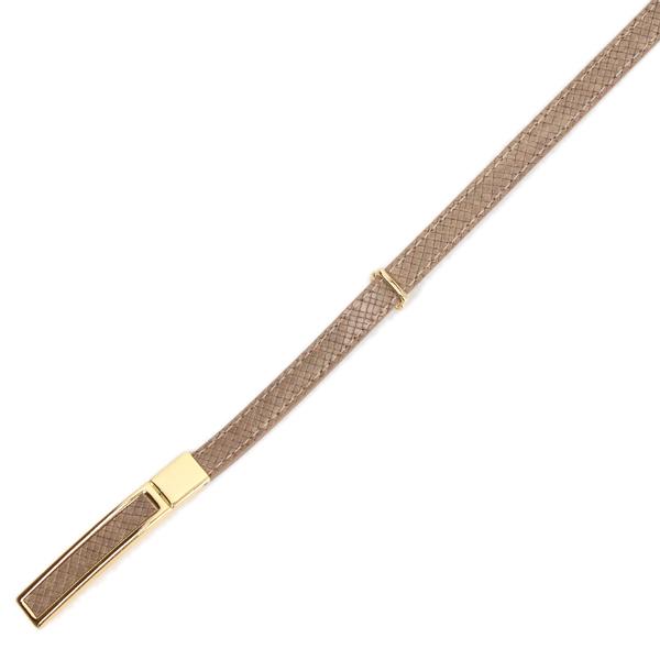 型番：23SEJE07Wブランド：ジェニファー商品名：細幅10ｍｍレディースベルトカラー：ベージュ/Dブラウン/クロ