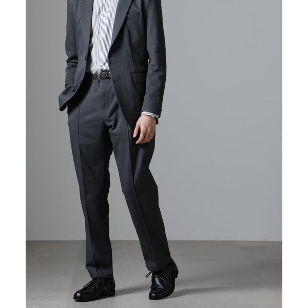 型番：6684229204ブランド：ナノユニバース商品名：「N TROUSERS BASIC」CATINA(R)メランジ二重織ツイルストレッチパンツ(セットアカラー：グレー/モカ3