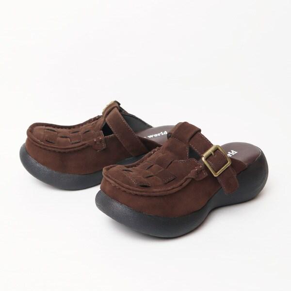 型番：72128ブランド：ナッツワールド商品名：Nuts world スエード調アミコミサボカラー：kogecha/uguisu/usucha