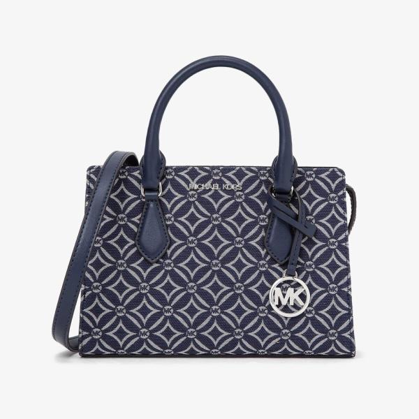 型番：35F4S6HS5J461ブランド：マイケル・コース商品名：SHEILA ロゴ ジャカード センタージップ サッチェル スモールカラー：デニム