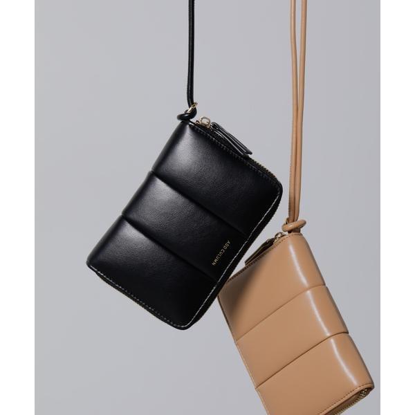 型番：6715152001ブランド：ナノユニバース商品名：ADD CULUMN／PUFF THREE MULTI WALLETカラー：ブラック/キャメル4