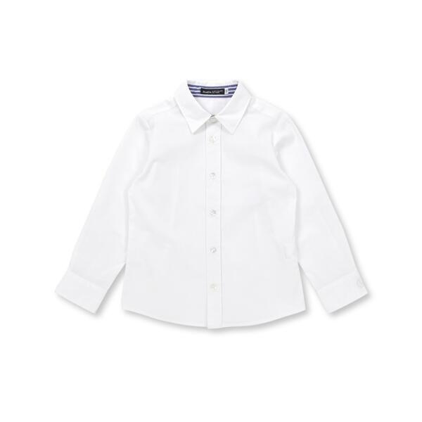 型番：1106-70645ブランド：ベベ商品名：ストレッチウェザーレギュラーシャツ(110~130cm)カラー：ホワイト