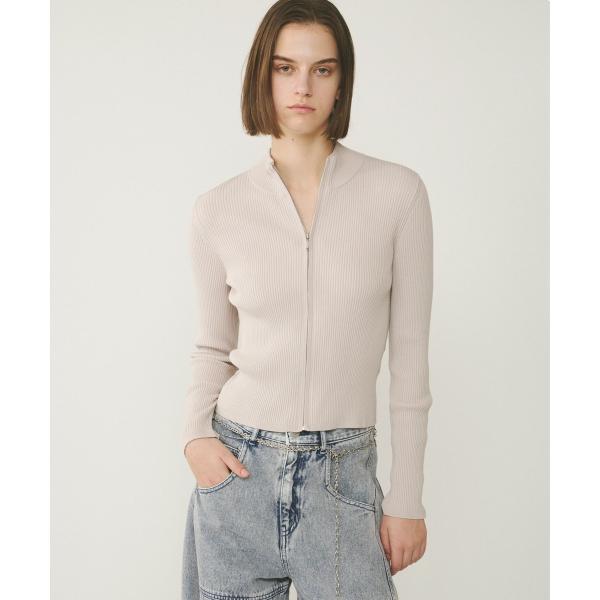 型番：0325143315ブランド：グレースコンチネンタル商品名：リブニットzipトップカラー：ベージュ/ライトグリーン/ブラック