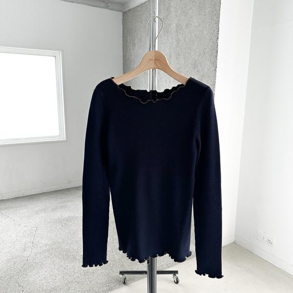 型番：251240162006ブランド：ドゥ アルシーヴ商品名：メローリブニットカラー：NAVY/MINT　GREEN/PINK