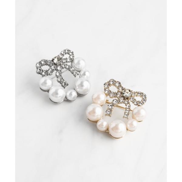 型番：ASTZGM0084ブランド：トッカ商品名：【2WAY】PROMISE PEARL RIBBON BROOCH NECKLACE ブローチ ネッカラー：シルバー系/ゴールド系