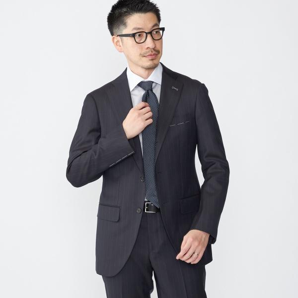 型番：117100121ブランド：シップス商品名：SHIPS: LORO PIANA ストライプ スーツカラー：ネイビー