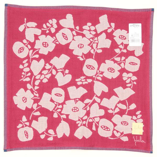 型番：0011610001ブランド：シビラ商品名：シビラ　三重ガーゼハンカチ　disfrutar（ディスフルター）　【Sybilla】カラー：ピンク/イエロー/ベージュ