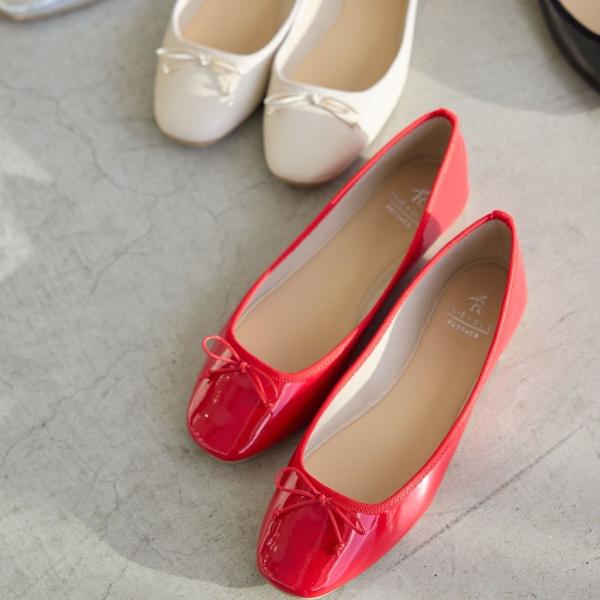 型番：GIA15120ブランド：ロペピクニックパサージュ商品名：【AIRina/エアリーナ】軽くてやわらかいバレエシューズカラー：ブラック(01)/キナリ(16)/レッド(60)/ピンク(63)/シルバー(93)