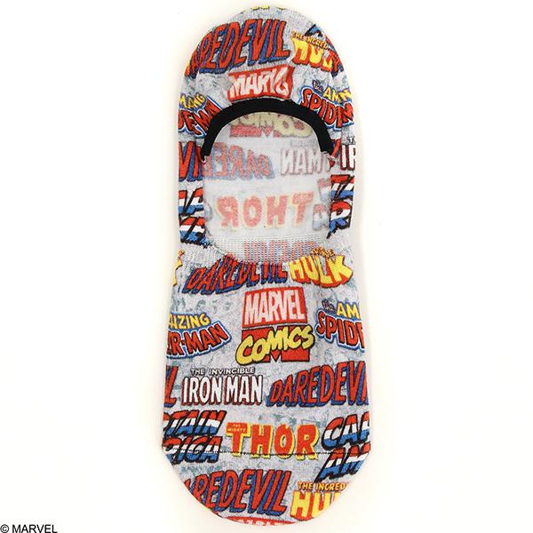 型番：THM591000-013ブランド：ワン サウザンド商品名：【1/1000SOCKS】メンズシューズインソックス　マーベルコラボ　ＬＯＧＯカラー：013