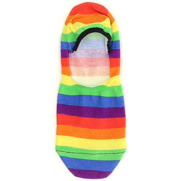 型番：THM591000-166ブランド：ワン サウザンド商品名：【1/1000SOCKS】メンズシューズインソックス　レインボー　レインボボーダーカラー：166