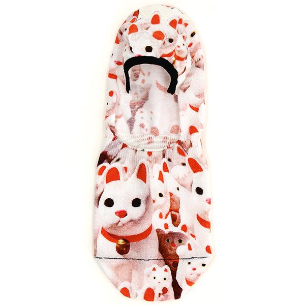 型番：THM591000-175ブランド：ワン サウザンド商品名：【1/1000SOCKS】メンズシューズインソックス　ＪＡＰＡＮ　招き猫柄カラー：175