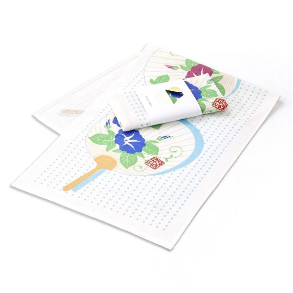 型番：23-5192090ブランド：タオル美術館商品名：Ofurobi うちわ 手ぬぐいタオルカラー：ブルー