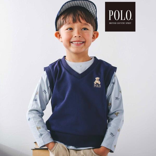型番：1802-71010ブランド：スラップスリップ商品名：【POLO BCS(ポロ・ビーシーエス)×SLAP SLIPコラボ】【お揃い】POLO総柄プリントTカラー：ネイビー/グレー