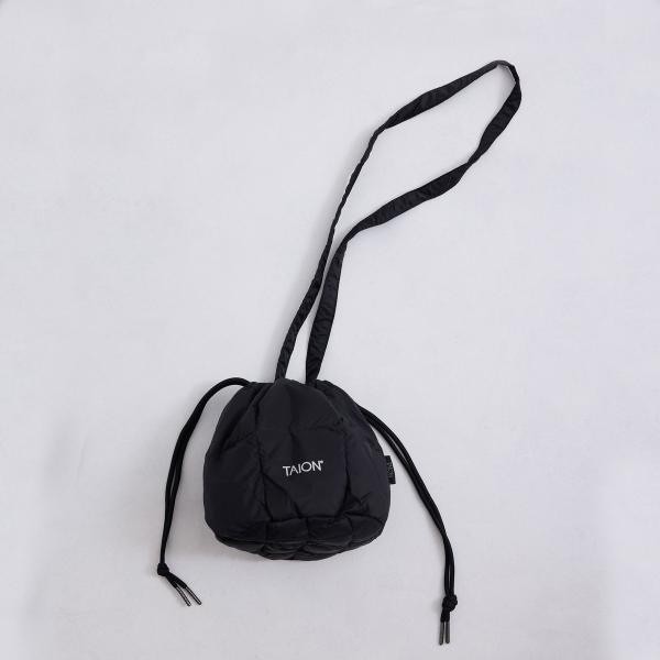 型番：2334-49005ブランド：エニムバイビッキー商品名：【TAION】ドロストダウンショルダーバッグ《手洗い可能》カラー：ブラック/グリーン/カーキ