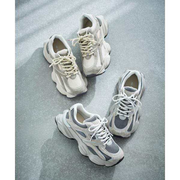 型番：3150114100ブランド：ルクールブラン商品名：MOHI ダッドスニーカーカラー：グレージュ/グレー