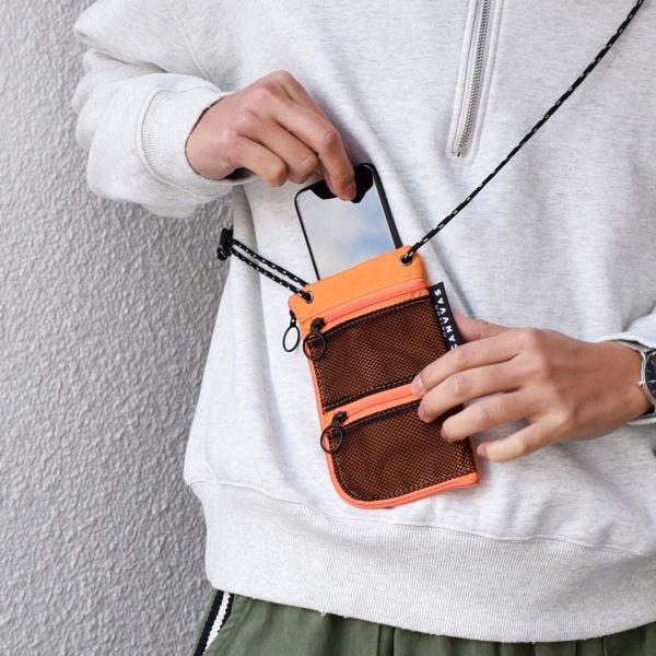 型番：718430142ブランド：シップス エニィ商品名：【SHIPS any別注】MAISON CANVVAS: メッシュ ウォレット マルチ ショルダーポカラー：ブラック/ベージュ/オレンジ/ライトグリーン/ネイビー