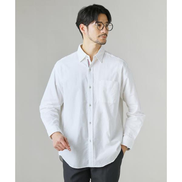 型番：buy241111ブランド：スプートニクス商品名：＜ALLOWED TO UNFOLD＞日本製下前立てテープレギュラーカラー長袖シャツカラー：ホワイトオックス/ブルーオックス/ネイビーストライプ/ブラックストライプ