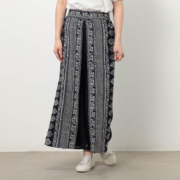 型番：5168-5102ブランド：ニコルホワイト商品名：【WALDO】パネル柄プリントパンツカラー：29グレー/67ネイビー