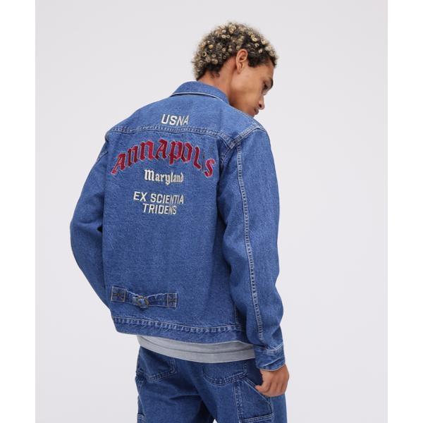 型番：7835152016ブランド：アヴィレックス商品名：DENIM JACKET ”ANNAPOLIS”カラー：ブラック/ユーズド2