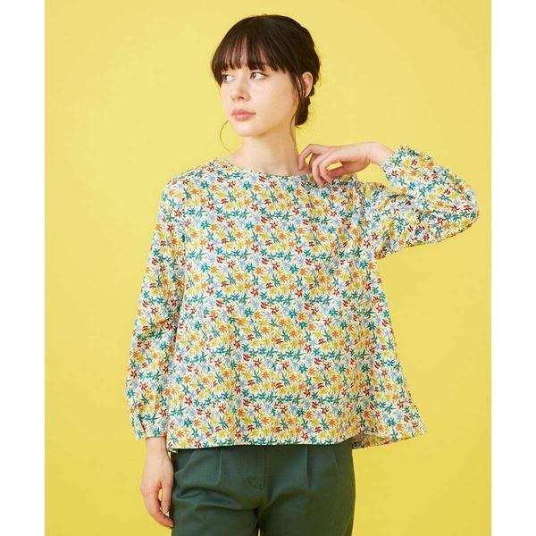 型番：GJKDA32180ブランド：ホコモモラ商品名：Amarillo limon フラワープリントカットソーカラー：アイボリー/ブラック