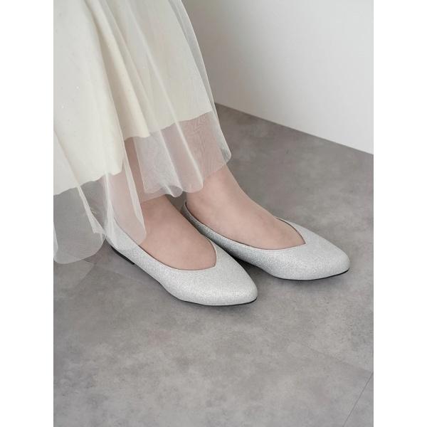 型番：25221685472ブランド：リジェイ＆スプル商品名：【la farfa SHOES/ラ・ファーファシューズ】Vカットローヒールパンプスカラー：黒/シルバー/Ａ柄