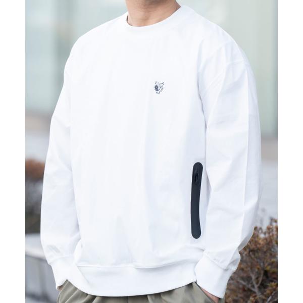 型番：Y25BMV001ブランド：バーチャス商品名：【VIRTUOUS/バーチャス】コットンナイロンプリントプルオーバーカラー：ホワイト/ベージュ/ブラック